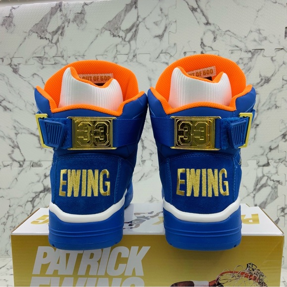 Patrick Ewing | Shoes | Mens Patrick Ewing Athletics 33 Hi Og Royal Suede White Orange Sneakers ...